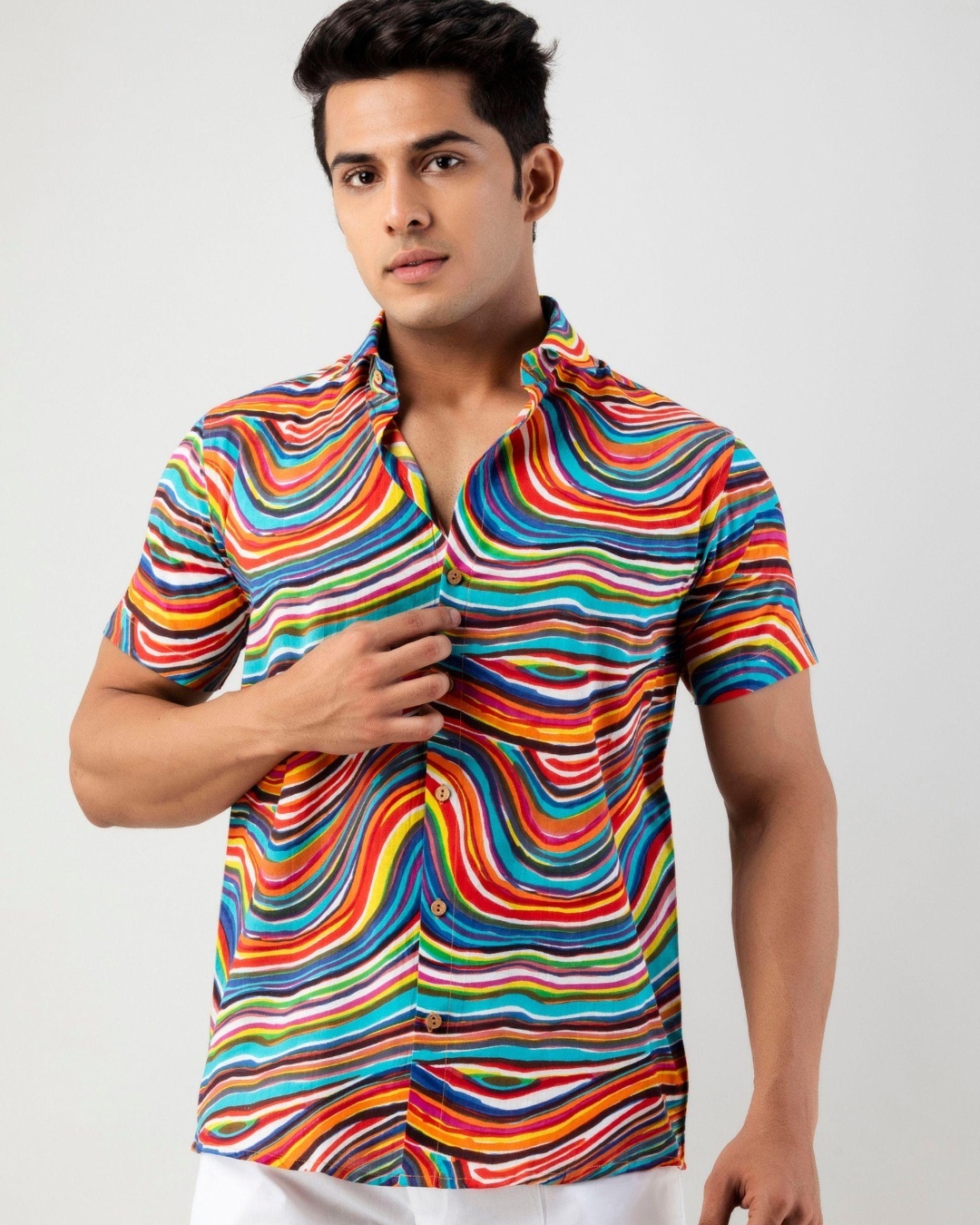 Buy Men's Multicolor All Over Printed Shirt Online at Bewakoof