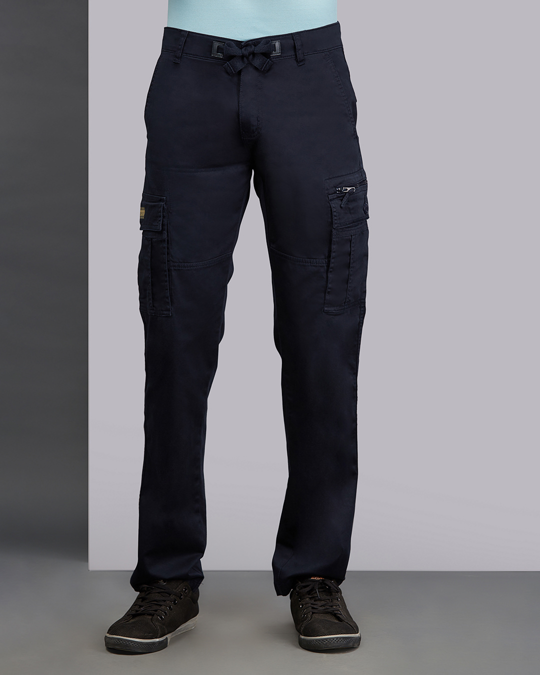 Buy Men's Navy Blue Cargo Pants Online at Bewakoof