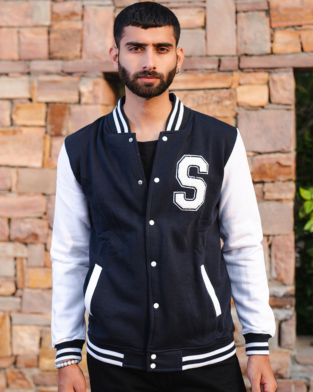 Buy Men's Navy Blue Printed Jacket Online at Bewakoof