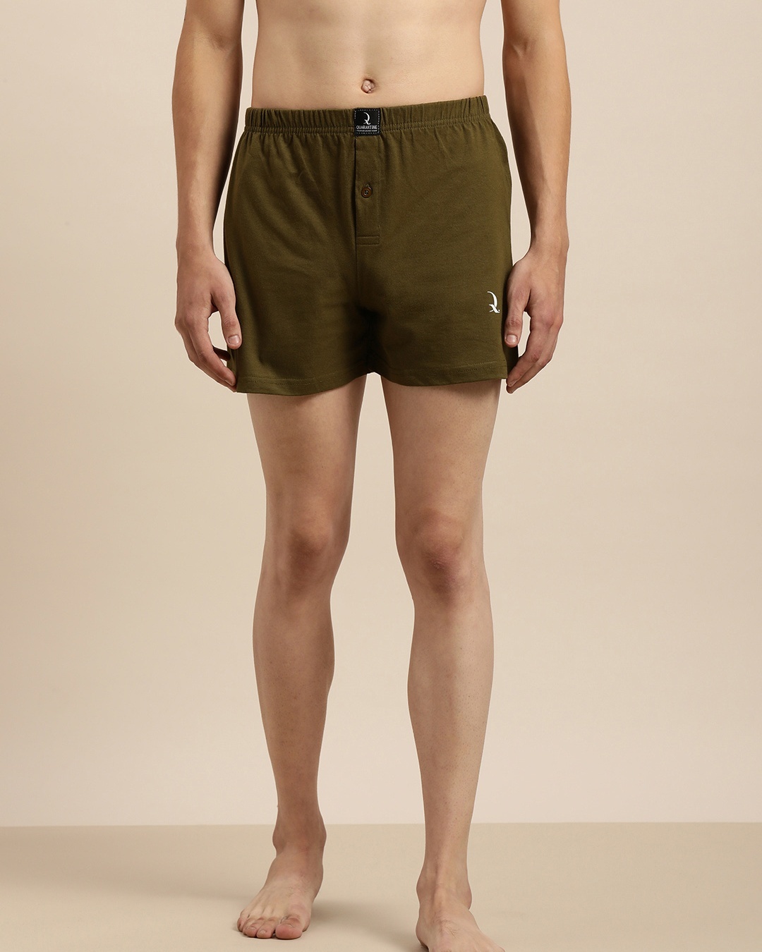 Buy Men's Olive Casual Boxers Online in India at Bewakoof