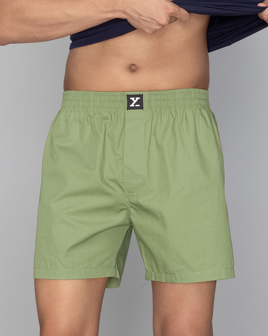Buy Men's Olive Green Boxer Online in India at Bewakoof