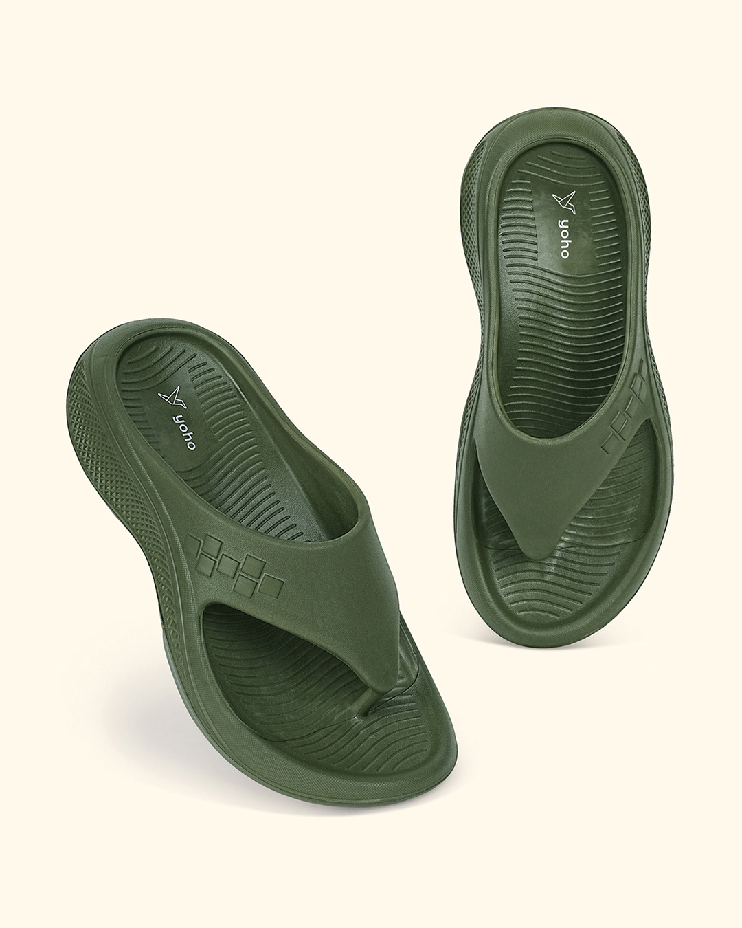 Buy Men's Olive Green Flip Flop Online in India at Bewakoof