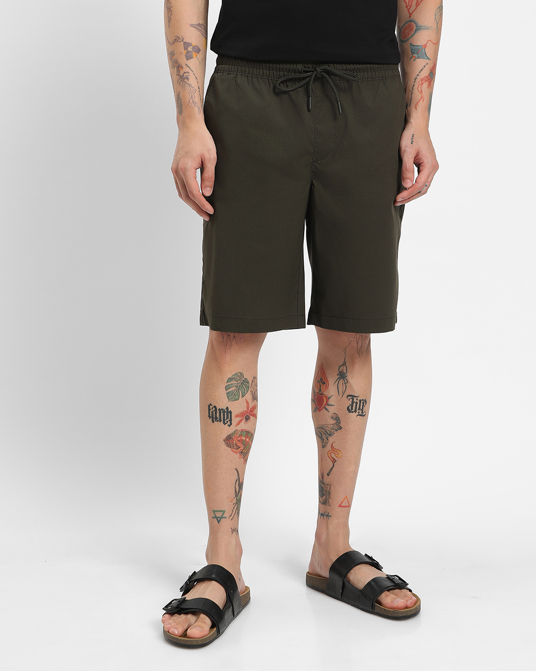Buy Men's Olive Shorts Online at Bewakoof