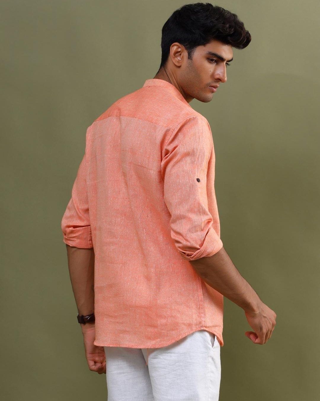 Buy Men's Orange Short Kurta Online at Bewakoof