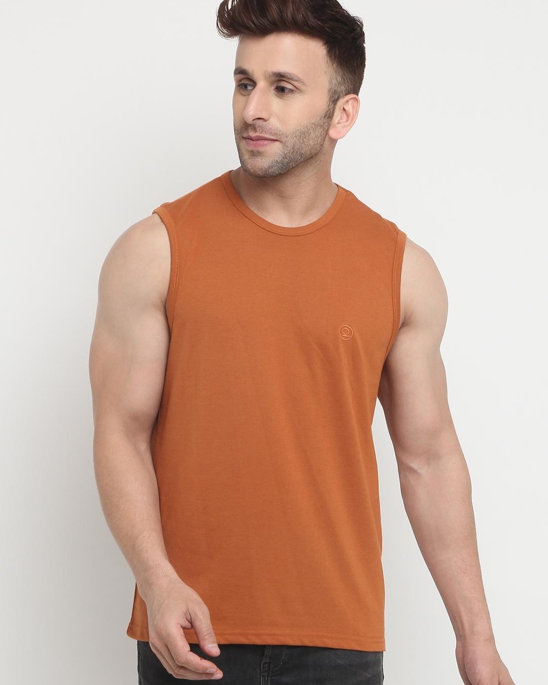 Buy Men's Orange Vest Online at Bewakoof