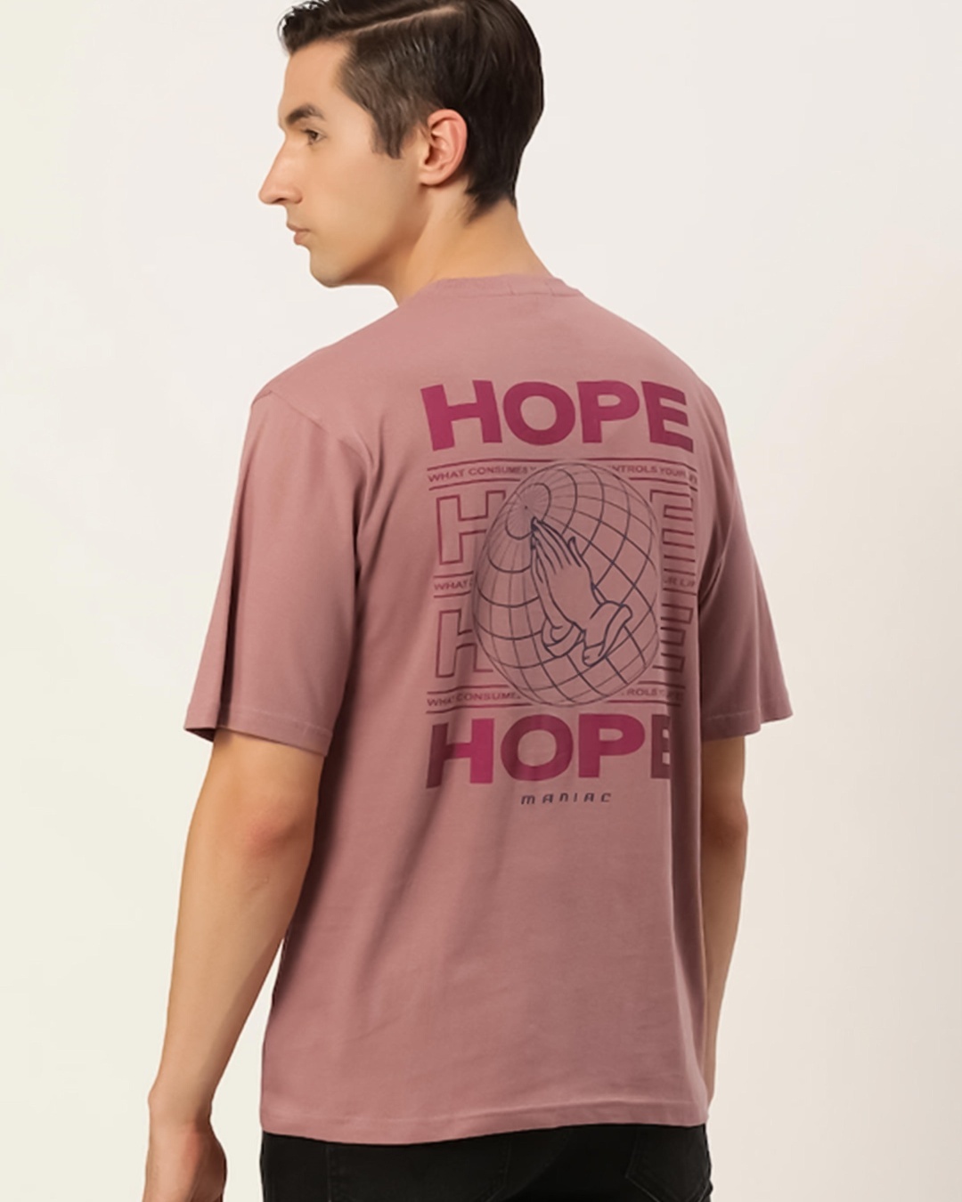 Buy Men's Pink Graphic Printed T-shirt Online at Bewakoof