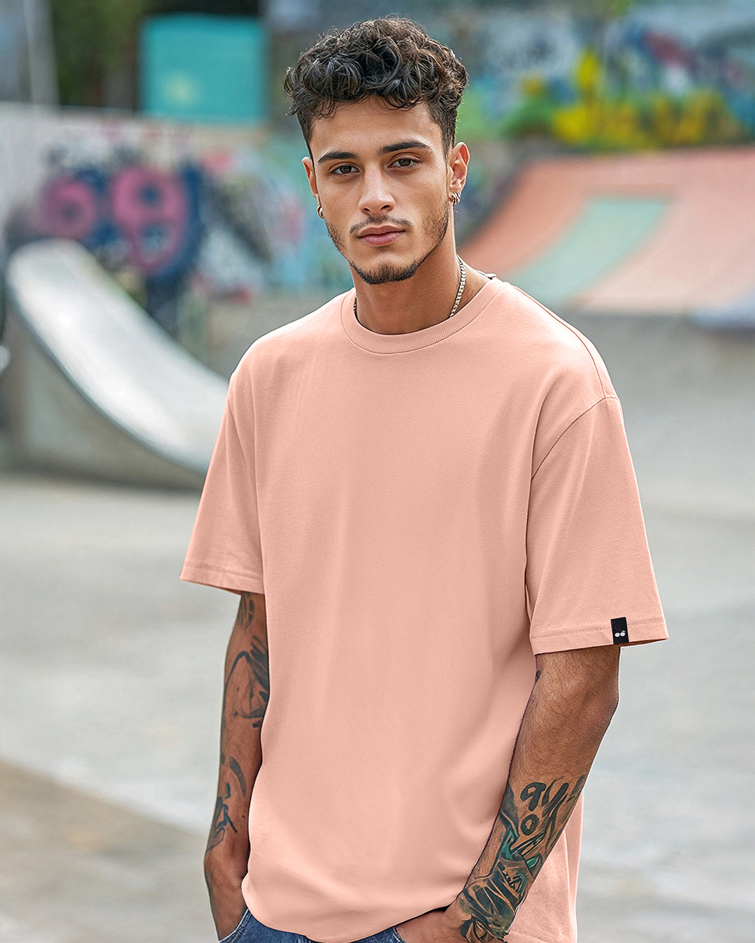 Buy Men's Pink Oversized T-shirt Online at Bewakoof
