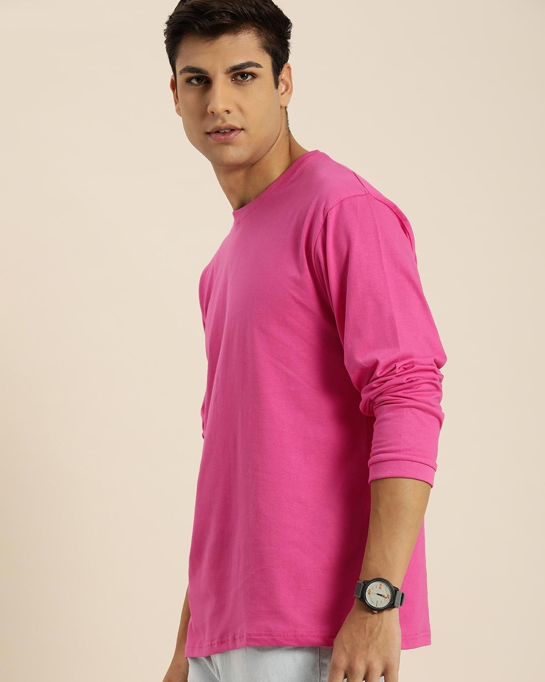 Buy Men's Pink Oversized T-shirt Online at Bewakoof