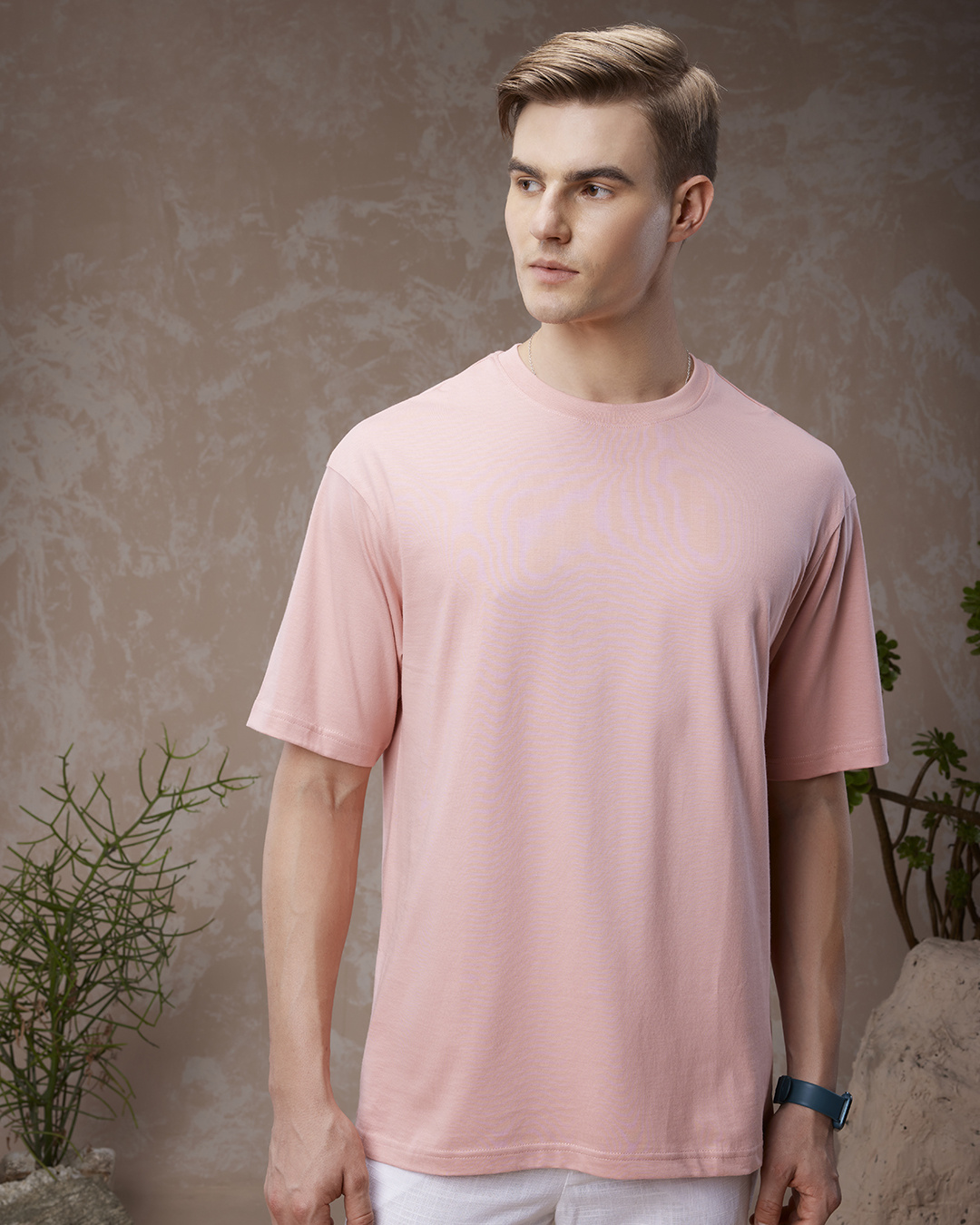 Buy Men's Pink Oversized T-shirt Online at Bewakoof
