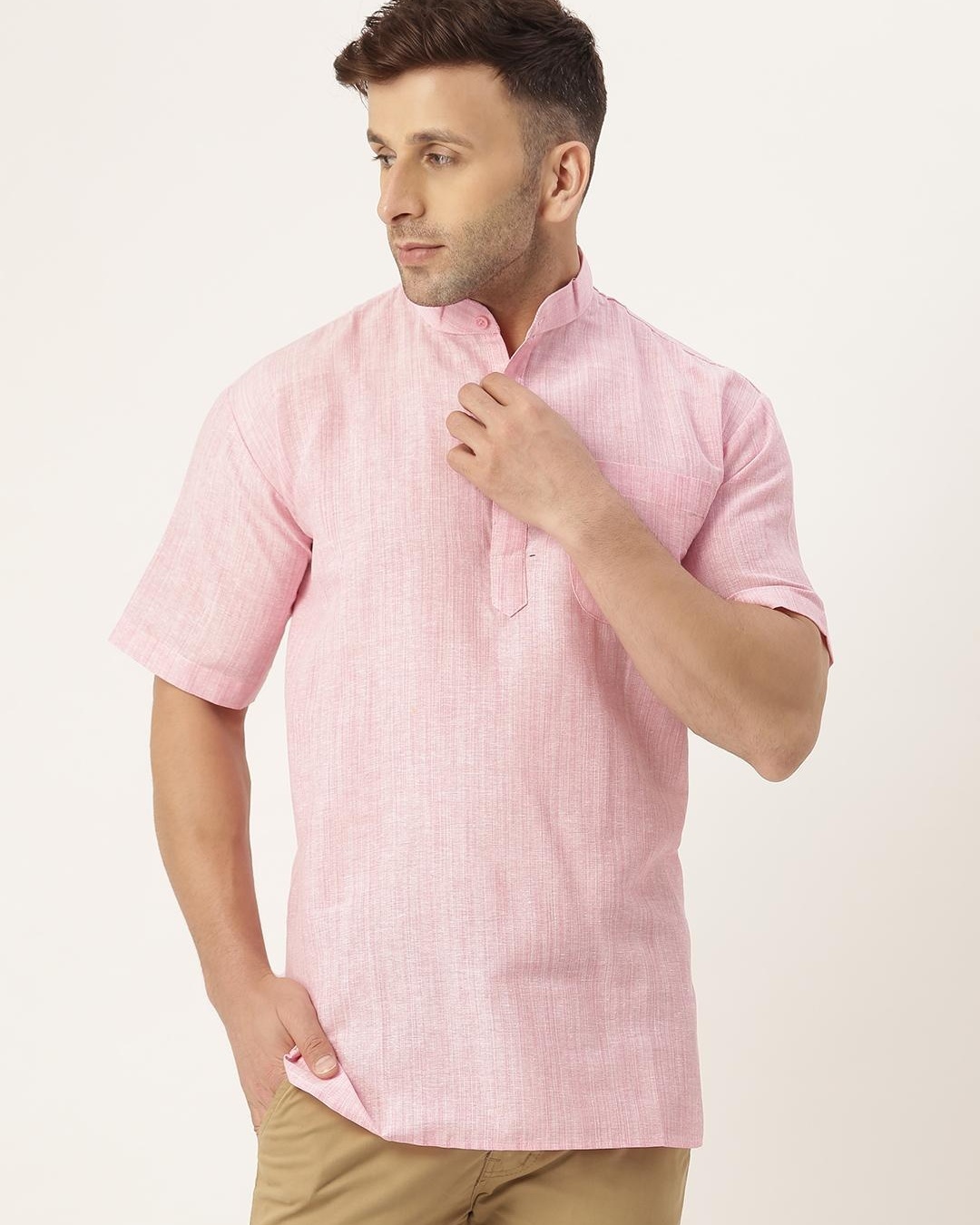 Buy Men's Pink Kurta Online at Bewakoof