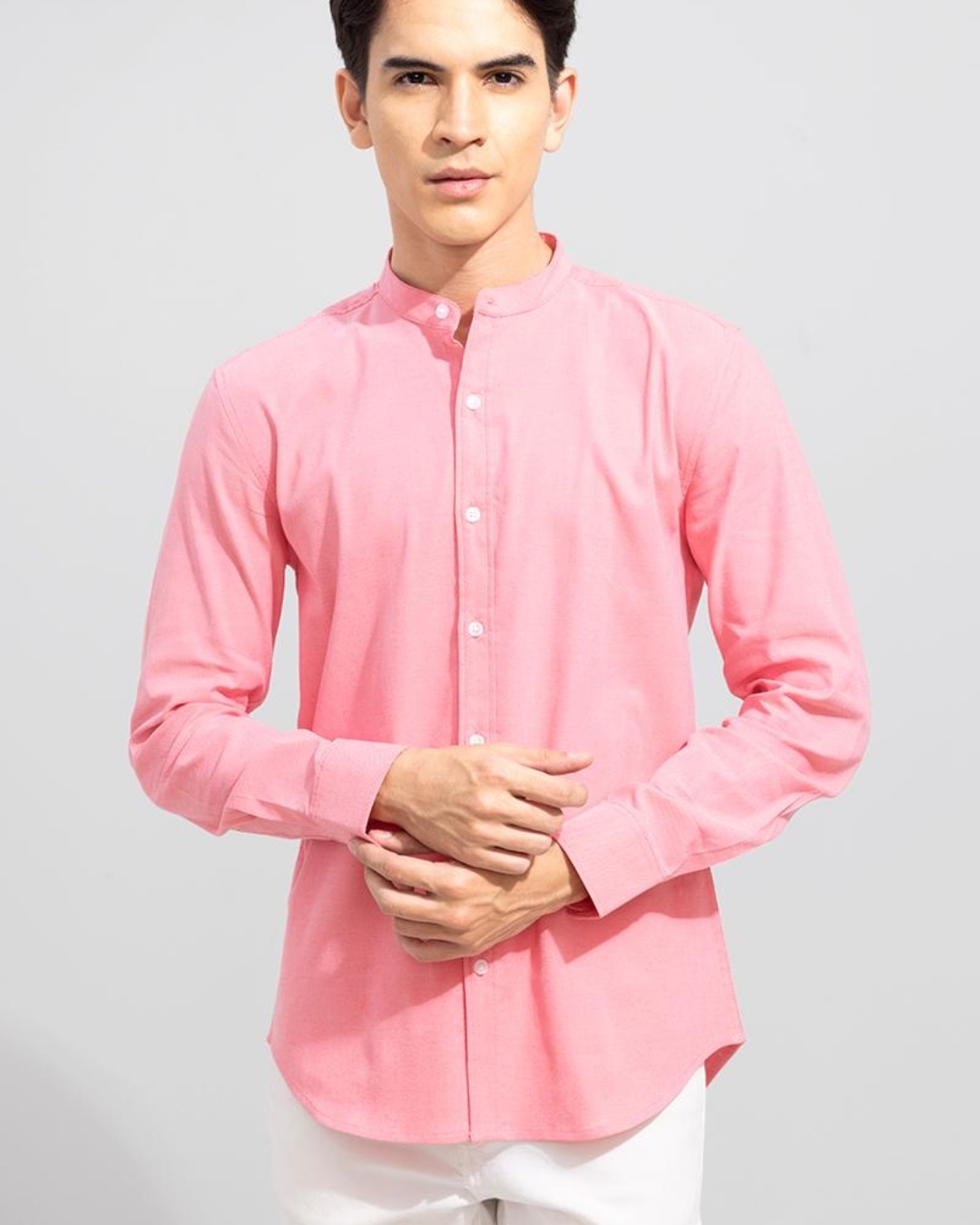 Buy Men's Pink Slim Fit Shirt Online at Bewakoof