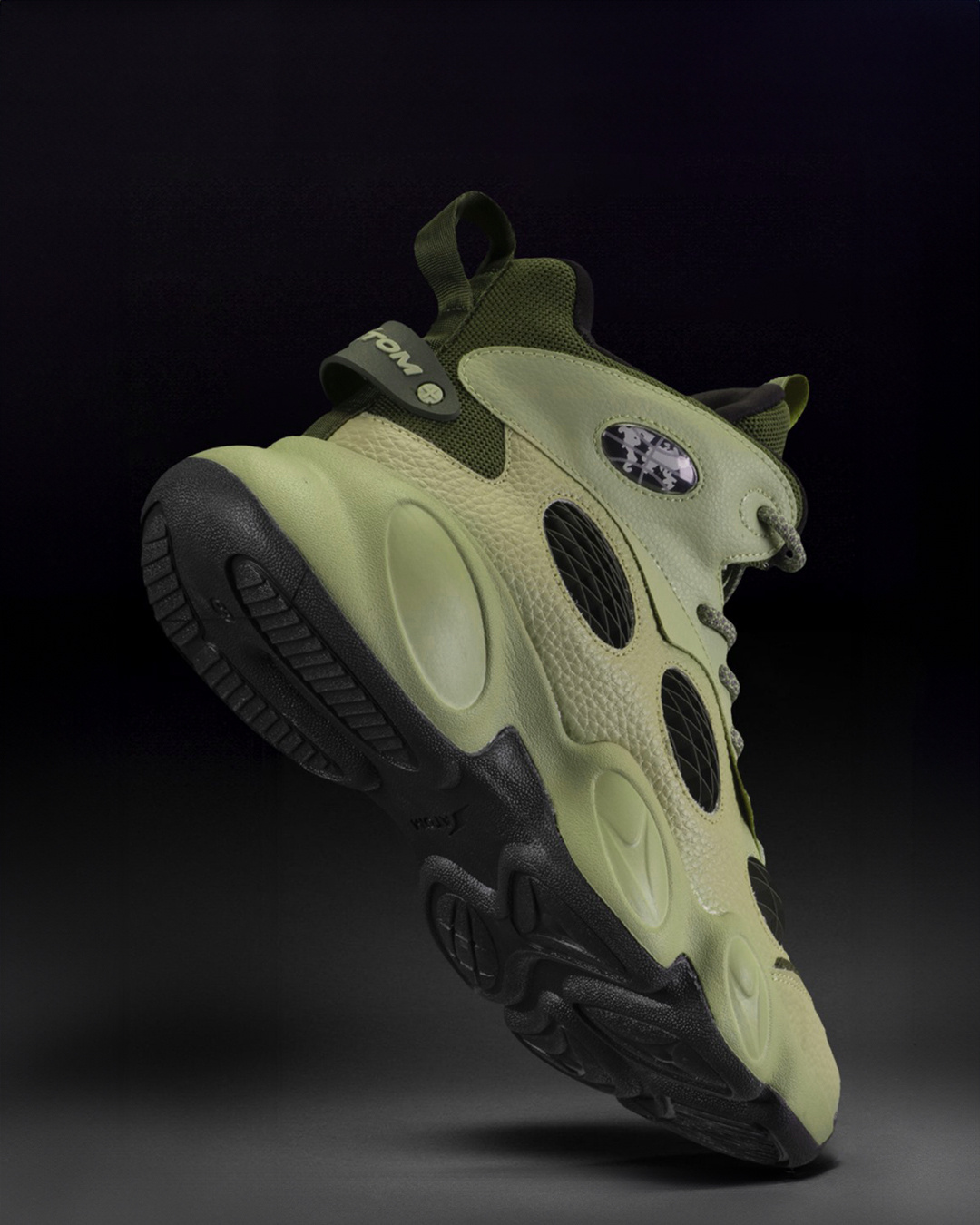 Buy Men's Pista Green Supernova Color Block Sneakers Online in India at ...