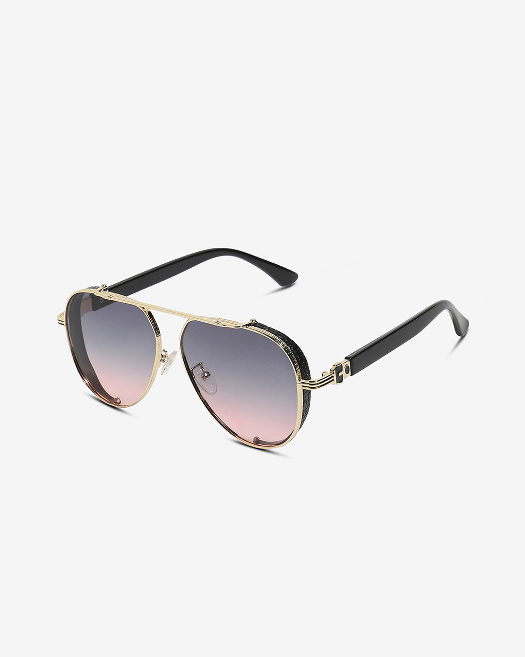 Buy Men's Purple & Pink Aviator Polarised Lens Gradient Sunglasses ...