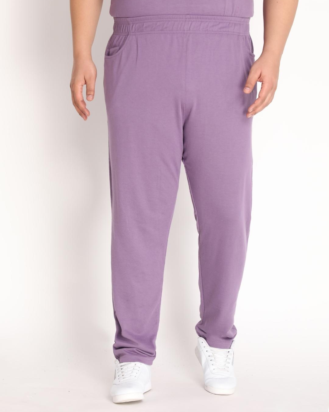 Buy Men's Purple Plus Size Track Pants Online at Bewakoof