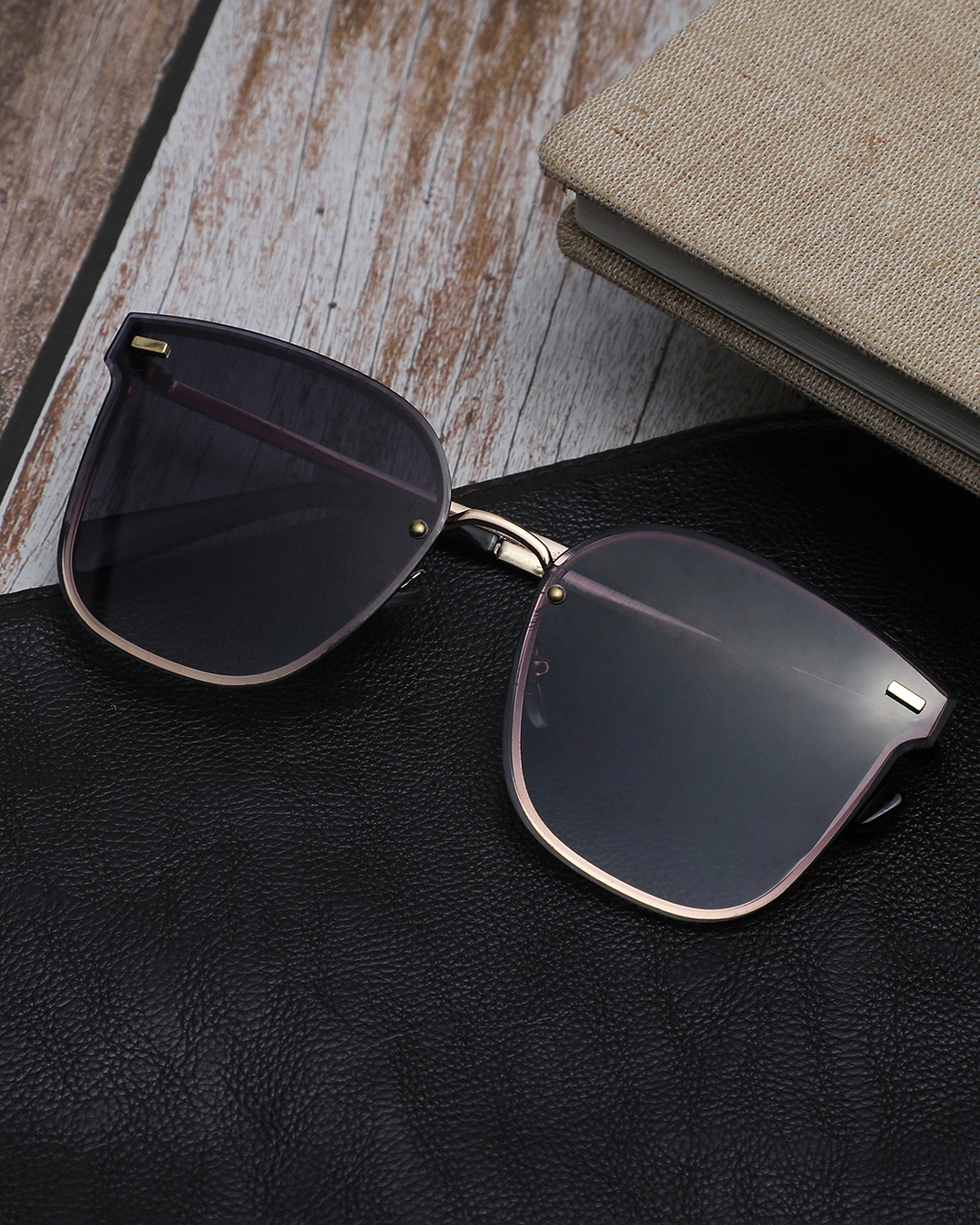 Buy Men's Purple Square Polarised Lens Sunglasses Online in India at ...