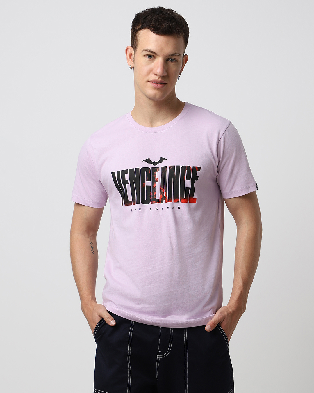 Buy Men's Purple Vengeance Graphic Printed T-shirt Online at Bewakoof