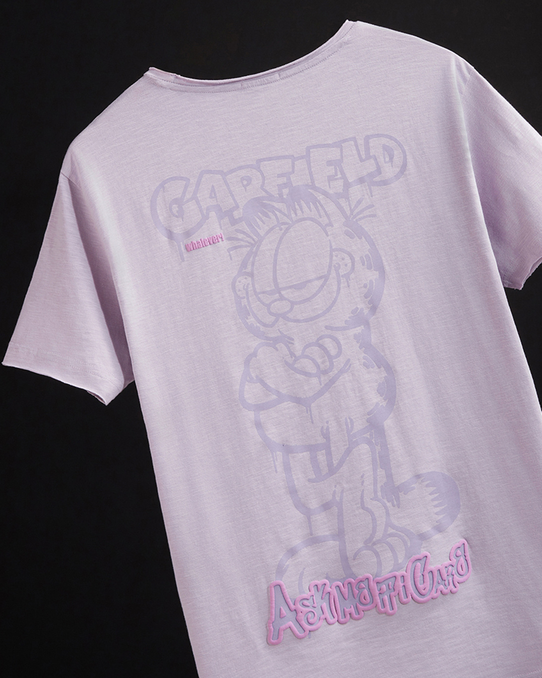 Buy Men's Purple Whatever Garfield Graphic Printed T-shirt for Men ...