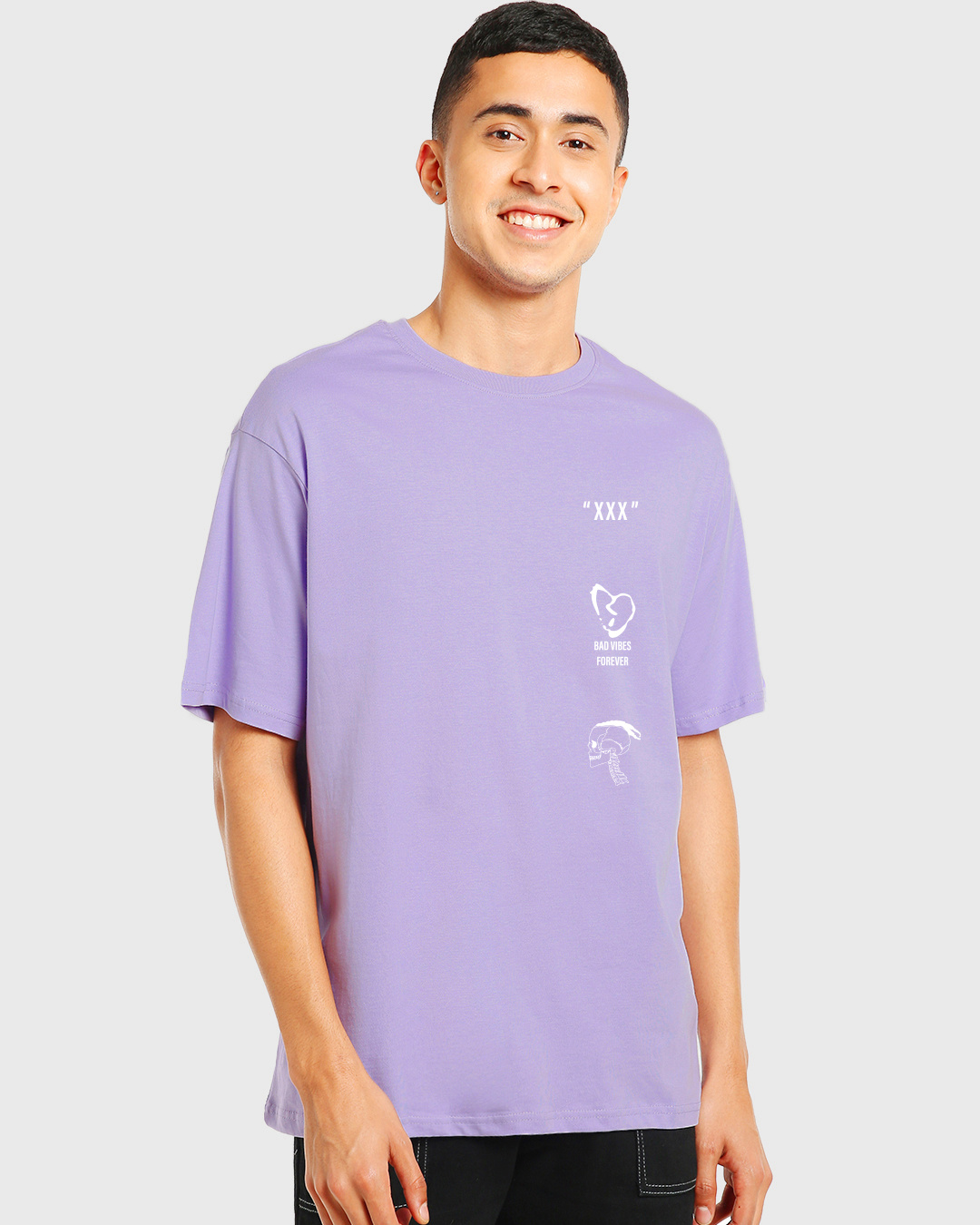 Buy Men's Purple Riot XXX Tentacion Graphic Printed Oversized T-shirt ...