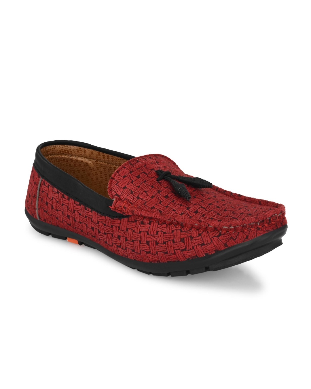 Buy Bucik Men's Red Printed Loafers Online in India at Bewakoof