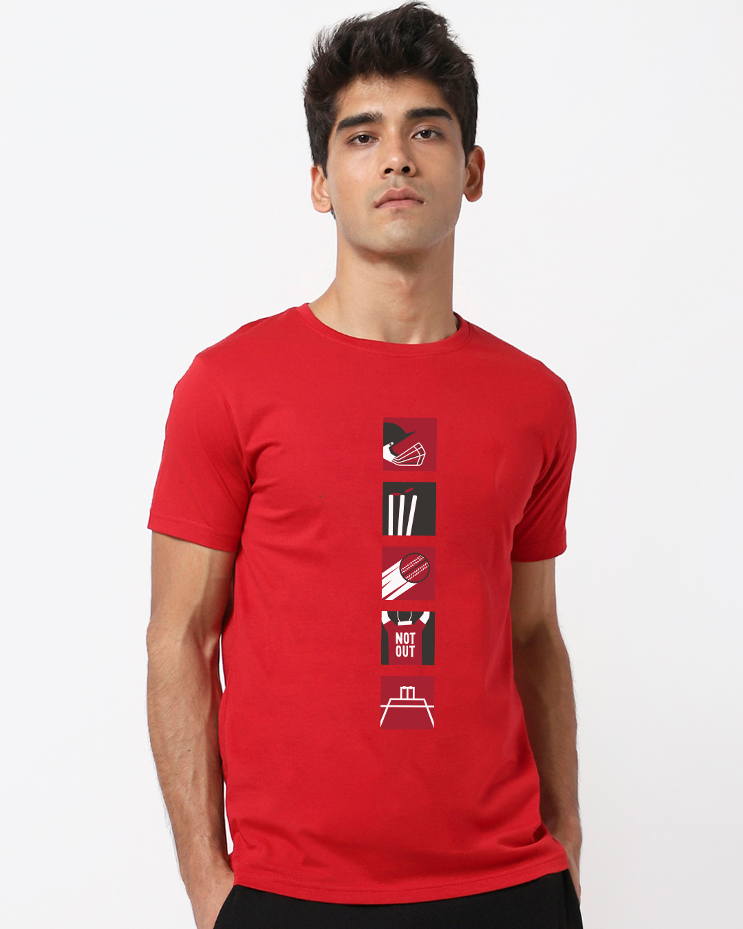 Buy Men's Red MSD 7 T- Shirt for Men Red Online at Bewakoof