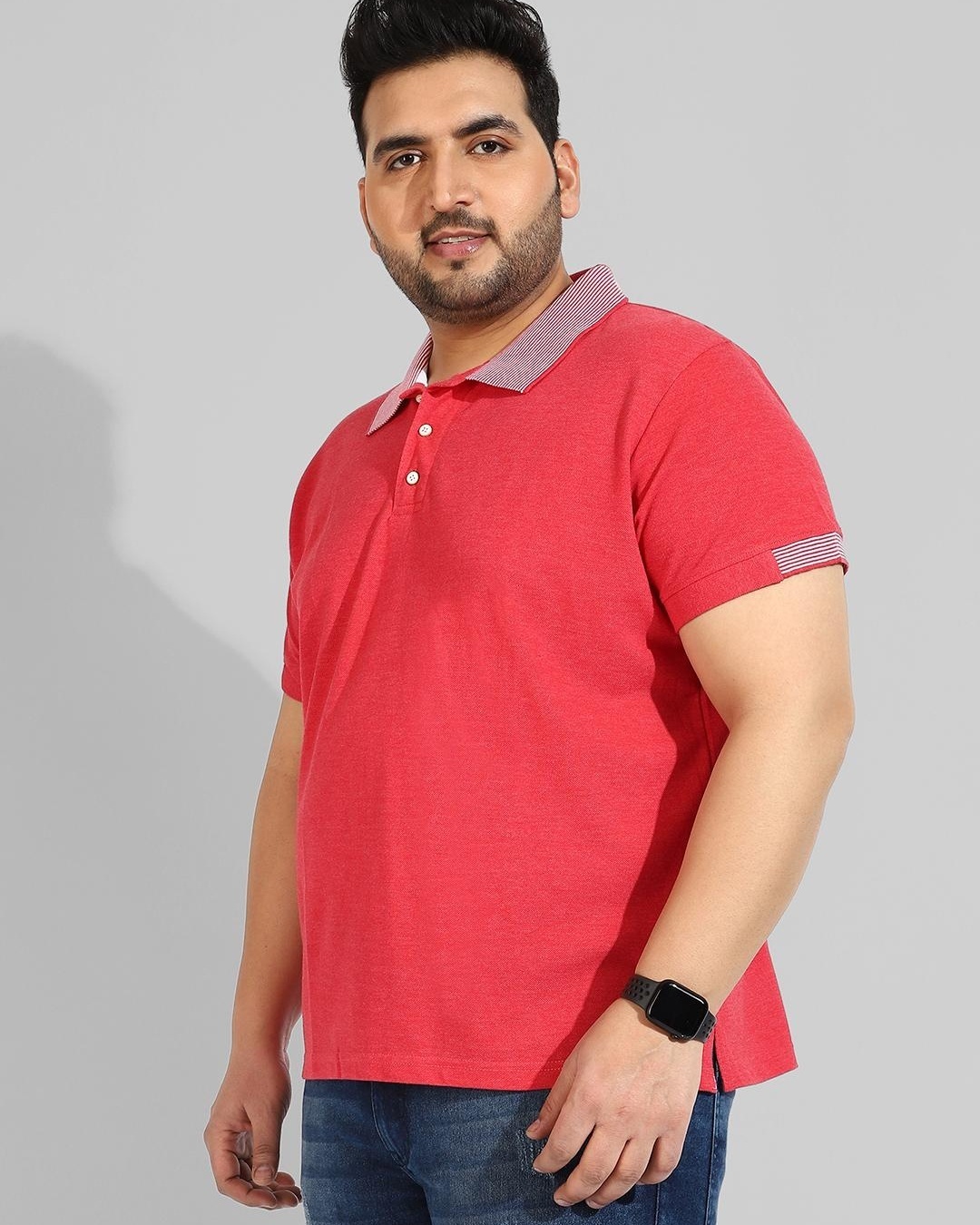 Buy Men's Red Plus Size T-shirt Online at Bewakoof