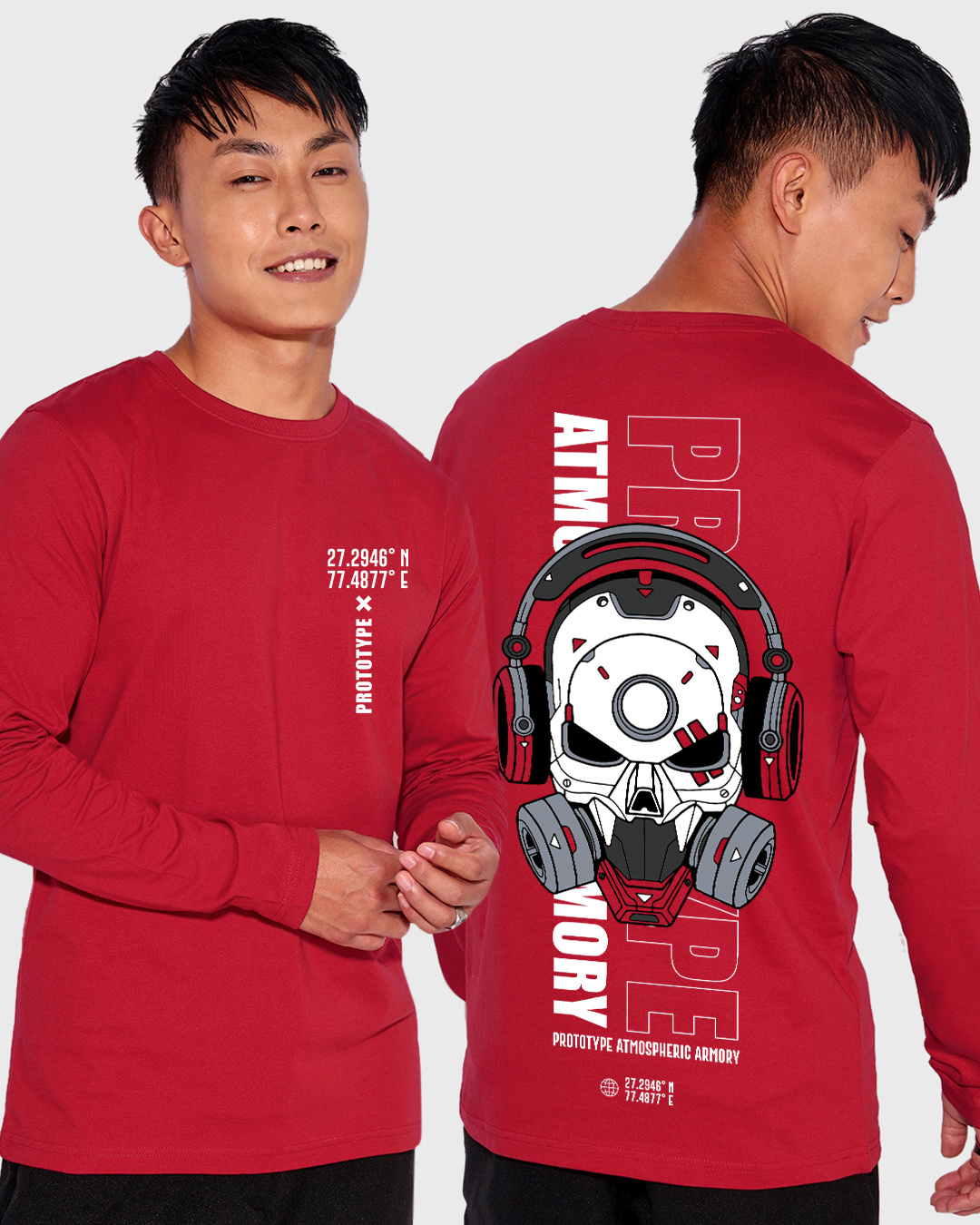 Buy Men's Red Prototype 1.0 Graphic Printed T-shirt Online at Bewakoof