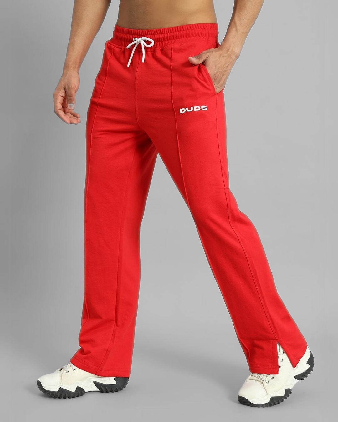 Buy Men's Red Relaxed Fit Trackpants Online at Bewakoof