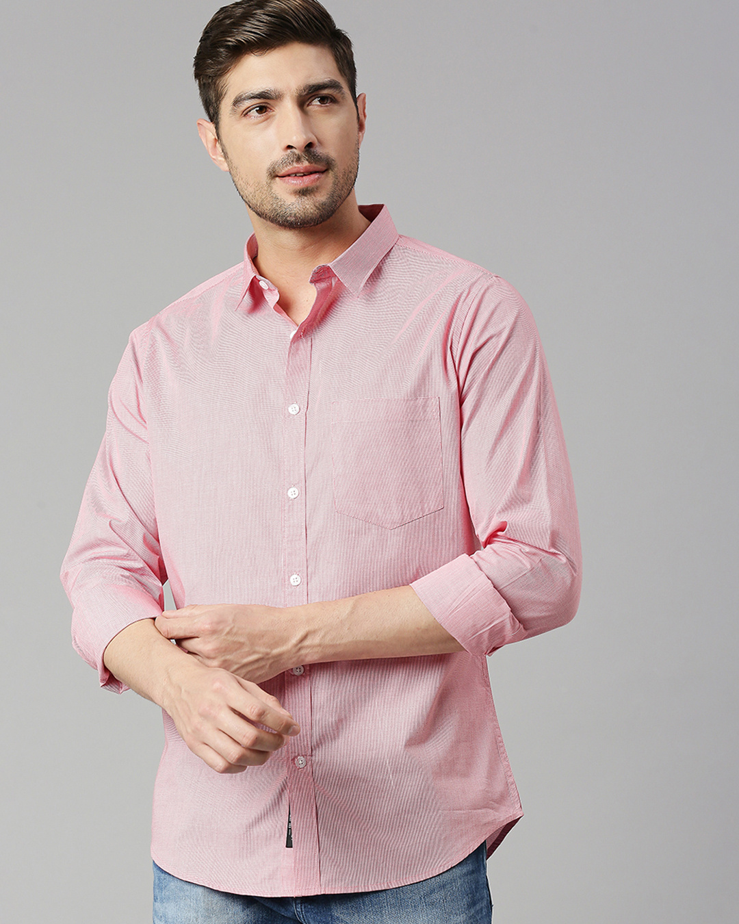 Buy Men's Red Slim Fit Shirt Online at Bewakoof