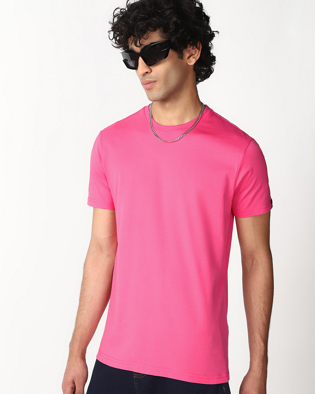 Buy Men's Pink T-shirt Online at Bewakoof