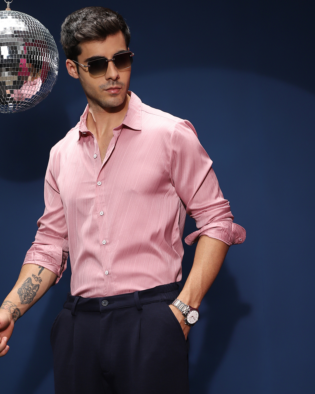 Buy Men's Rose Pink Shirt Online at Bewakoof