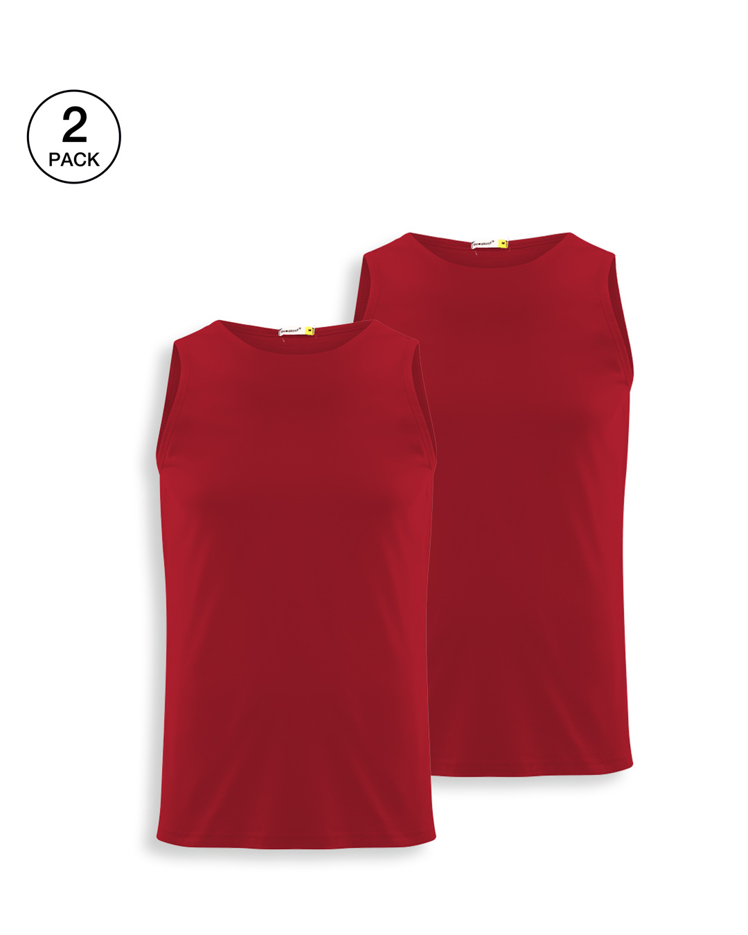 Buy Pack of 2 Men's Red Vest Online at Bewakoof