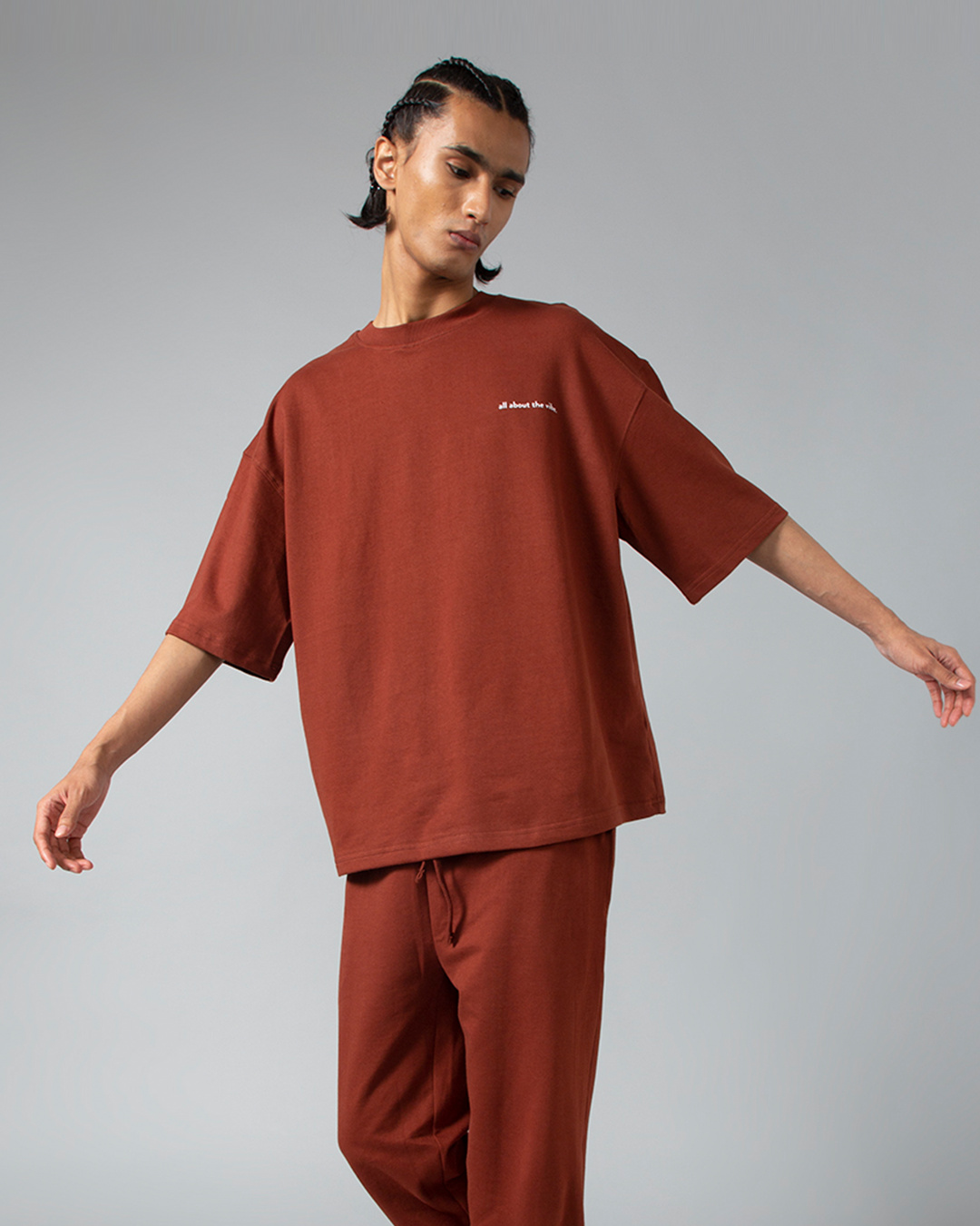 Buy Men's Rust Fox Super Loose Fit T-shirt Online at Bewakoof