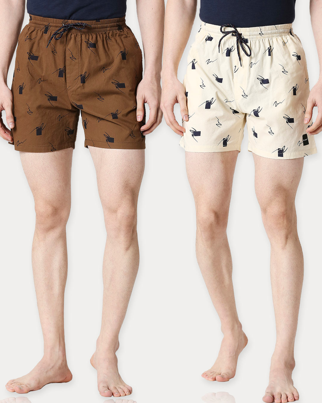 Buy Men's Shapes N Calligraphy Side Pocket Boxer Combo Online in India ...