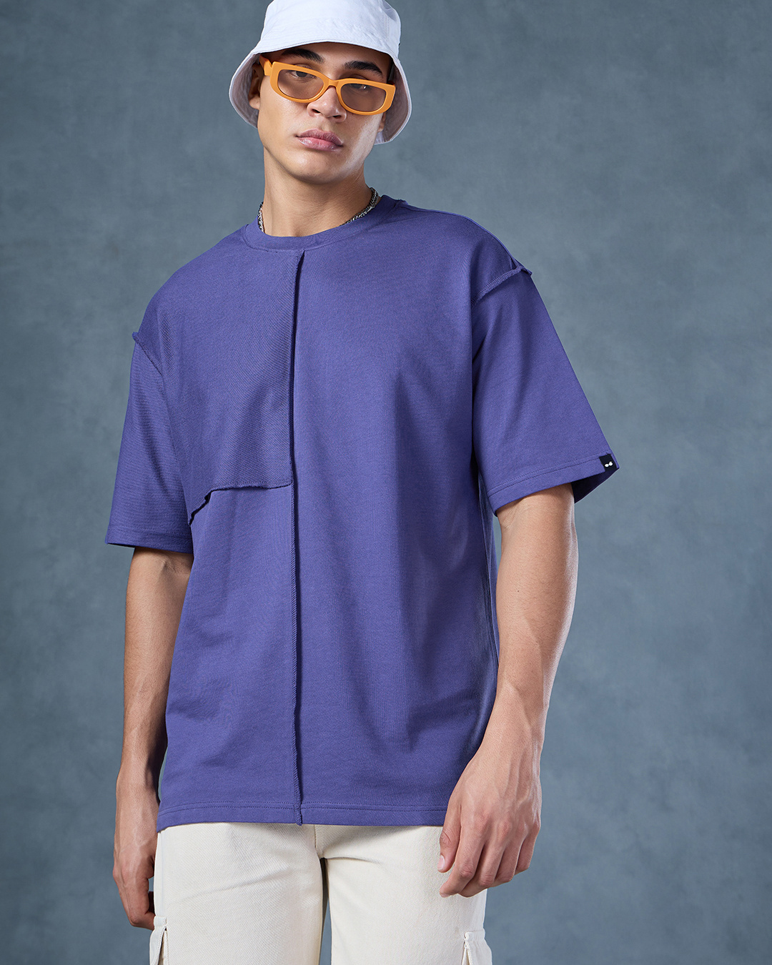 Buy Men's Blue Oversized T-shirt Online at Bewakoof