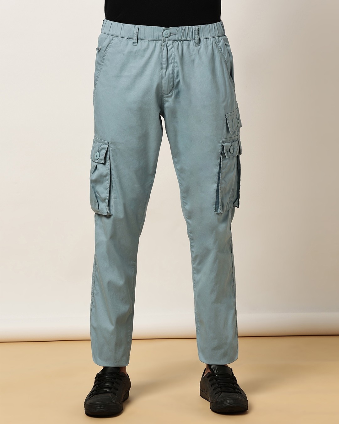 Buy Men's Sky Blue Cargo Pants Online at Bewakoof