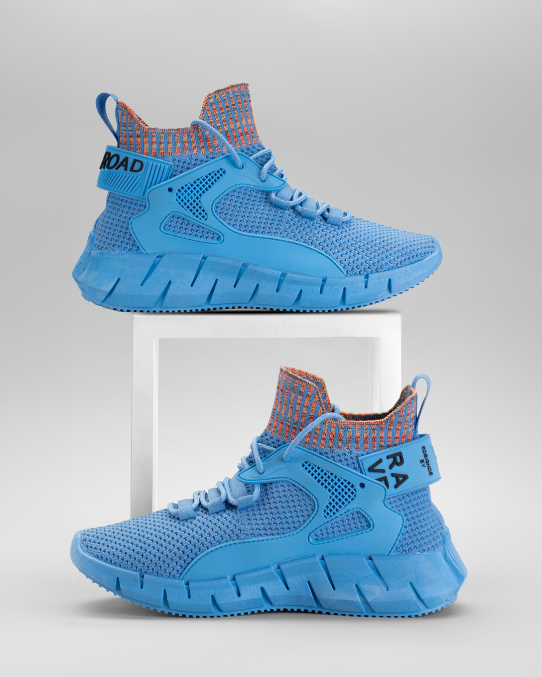 Buy Men's Sky Blue High-Top Sneakers Online in India at Bewakoof