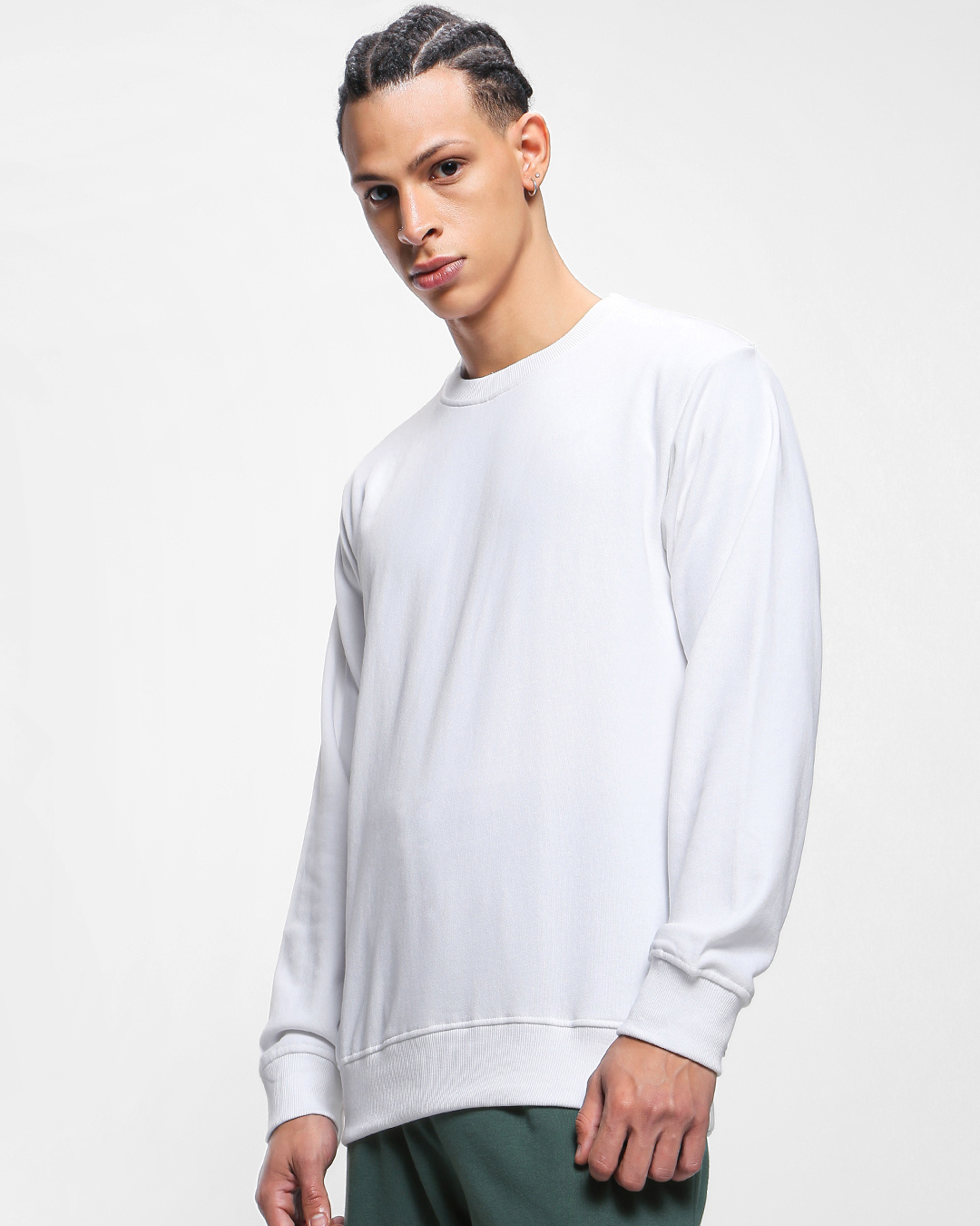 Buy Men's White Sweatshirt Online at Bewakoof