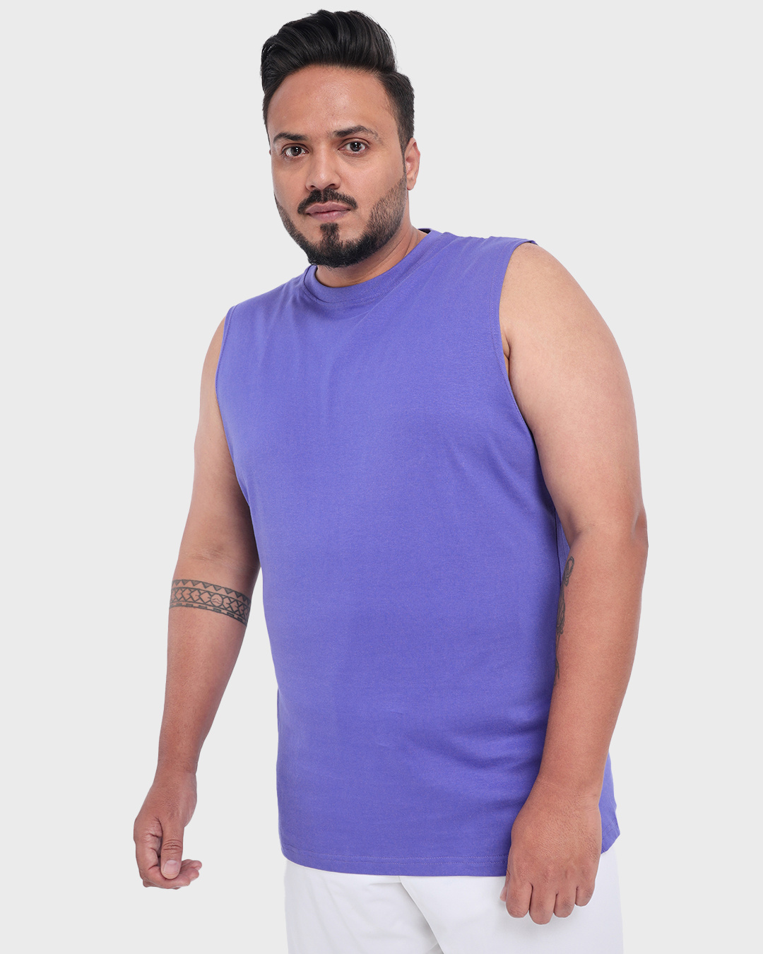 Buy Men's Blue Plus Size Vest Online at Bewakoof