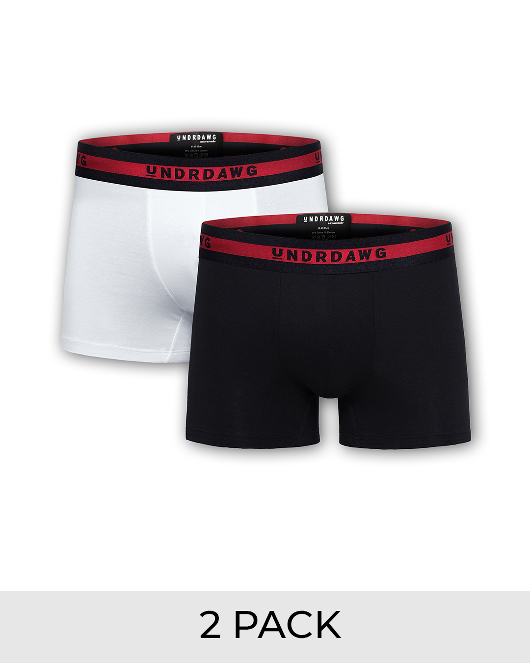 Buy Pack of 2 Men's Black & White Basic Trunk Online in India at Bewakoof