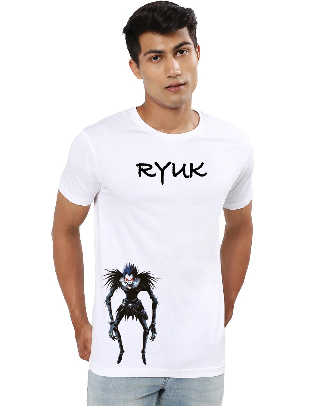 Buy Men's White Anime Ryuk Graphic Printed T-shirt Online at Bewakoof