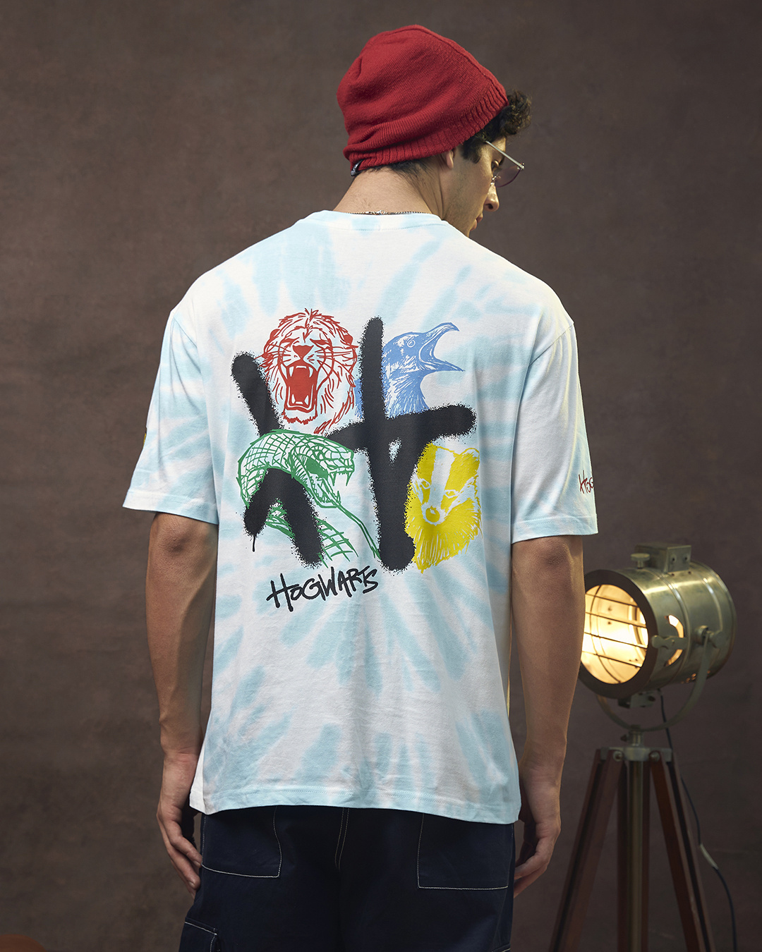 Buy Mens White And Blue D Army Tie And Dye Oversized T Shirt Online At