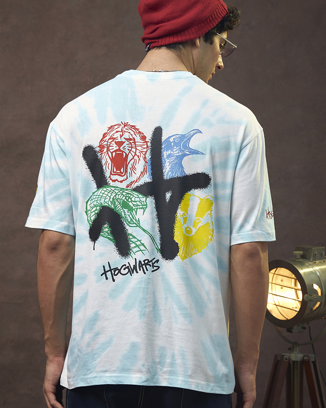 Buy Mens White And Blue D Army Tie And Dye Oversized T Shirt Online At