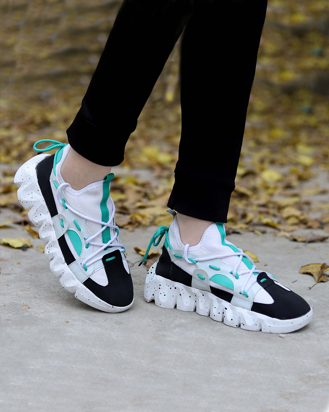 Buy Men's White Color Block Casual Shoes Online in India at Bewakoof