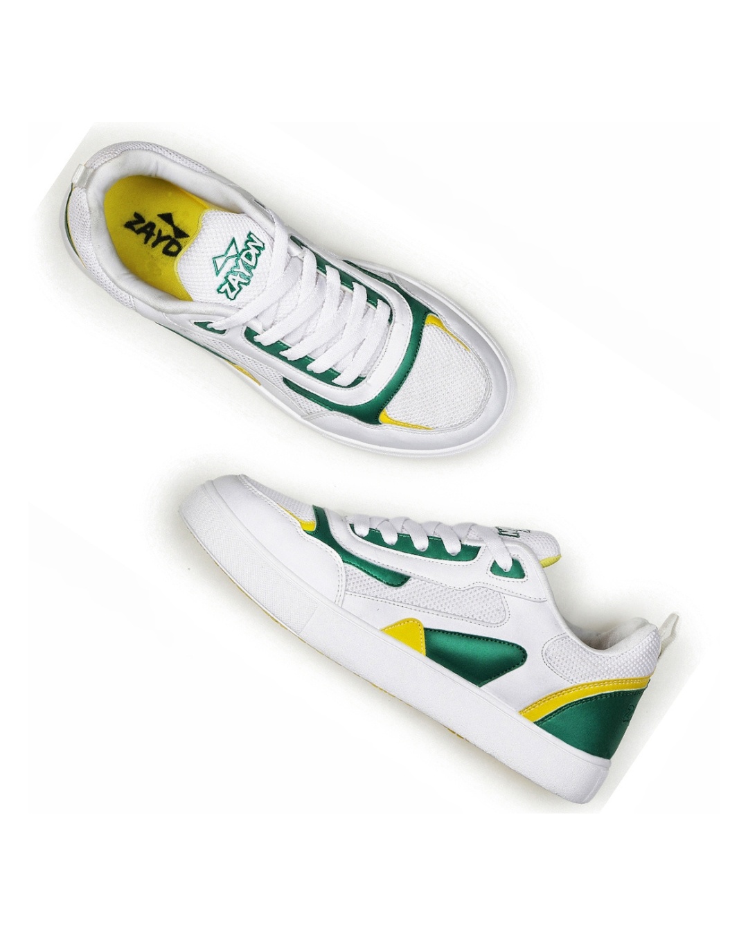 Buy Men's White Color Block Casual Shoes Online in India at Bewakoof