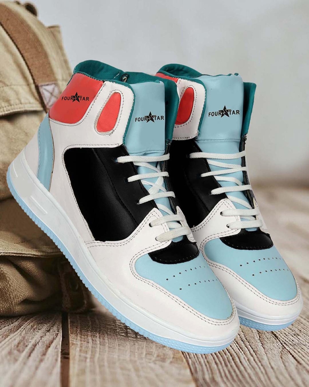 Buy Men's White Color Block Casual Shoes Online in India at Bewakoof