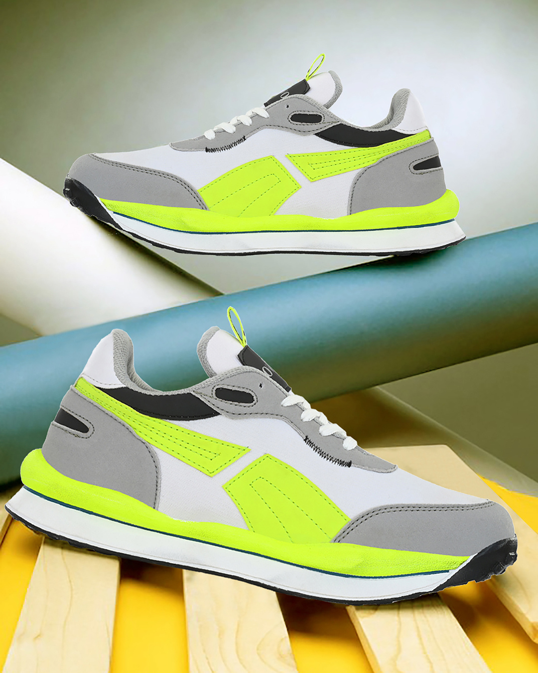 Buy Men's White Color Block Casual Shoes Online in India at Bewakoof