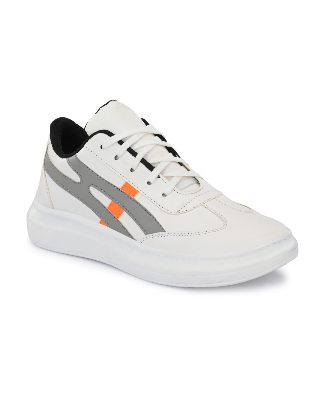 Buy Men's White Color Block Sneakers Online in India at Bewakoof