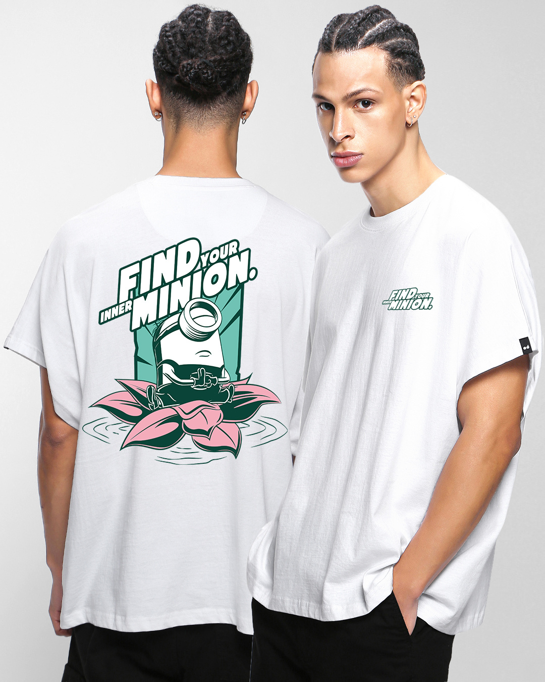 Buy Men's White Find Your Inner Minion Graphic Printed Square Fit Vest ...