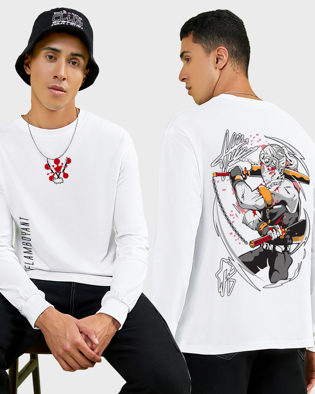 Buy Men's White God Of Festivals Graphic Printed Oversized T-shirt for ...