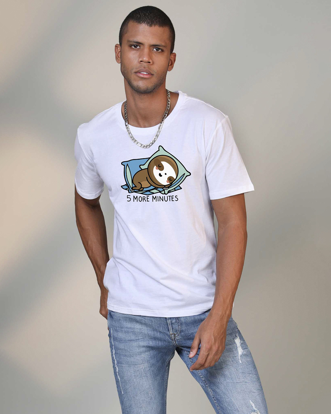 Buy Mens White More Minutes Graphic Printed T Shirt Online At Bewakoof
